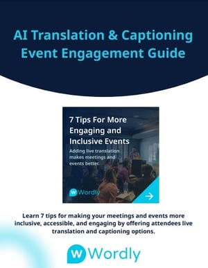 AI-Powered Translation and Captioning Event Engagement Guide Thank You